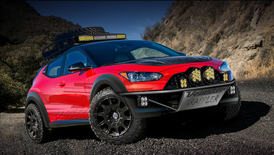 Вездеход Hyundai Veloster Grappler потешит публику на шоу SEMA — DRIVE2